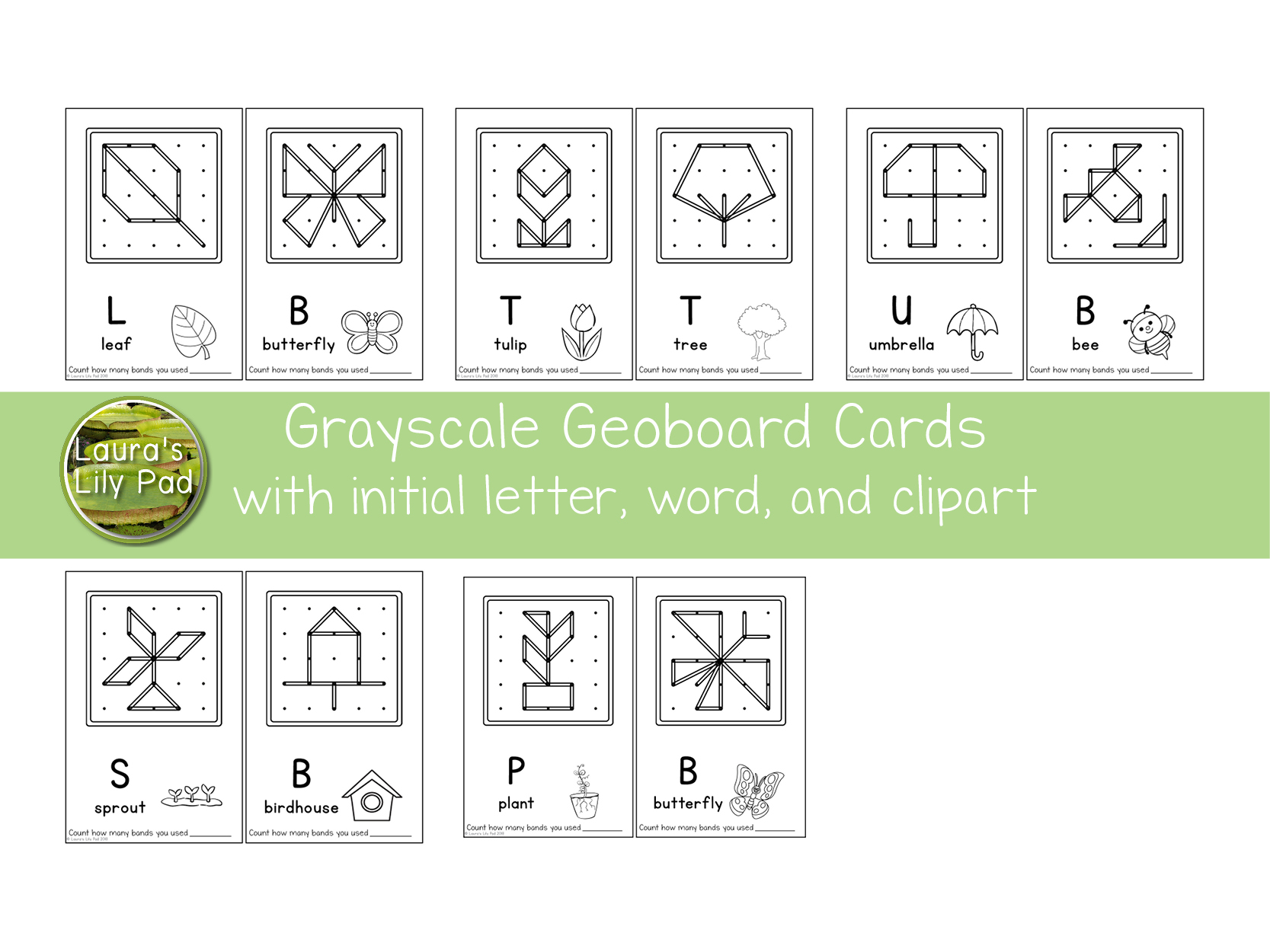 Spring Geoboard Cards | Made By Teachers