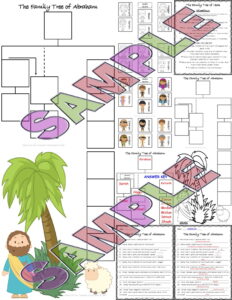 The Family Tree of Abraham Chart and Worksheet - Made By Teachers