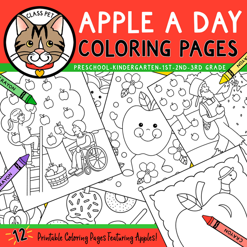 Apple Coloring Pages | Made By Teachers