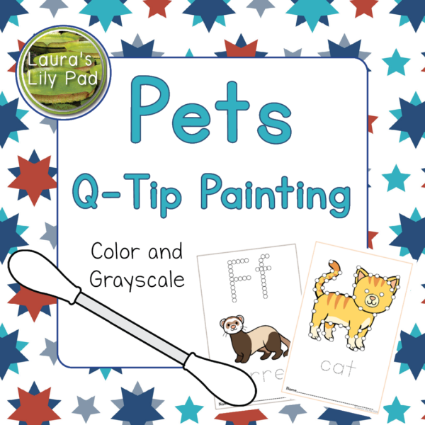 Pets Q-tip Painting | Made By Teachers