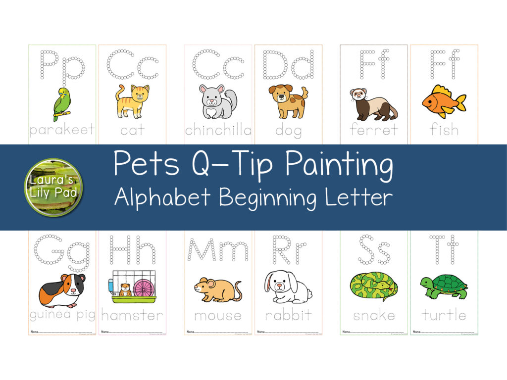 Pets Q-tip Painting - Made By Teachers