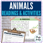 Animals in Spanish Gallery Walk Readings & Activities - Made By Teachers