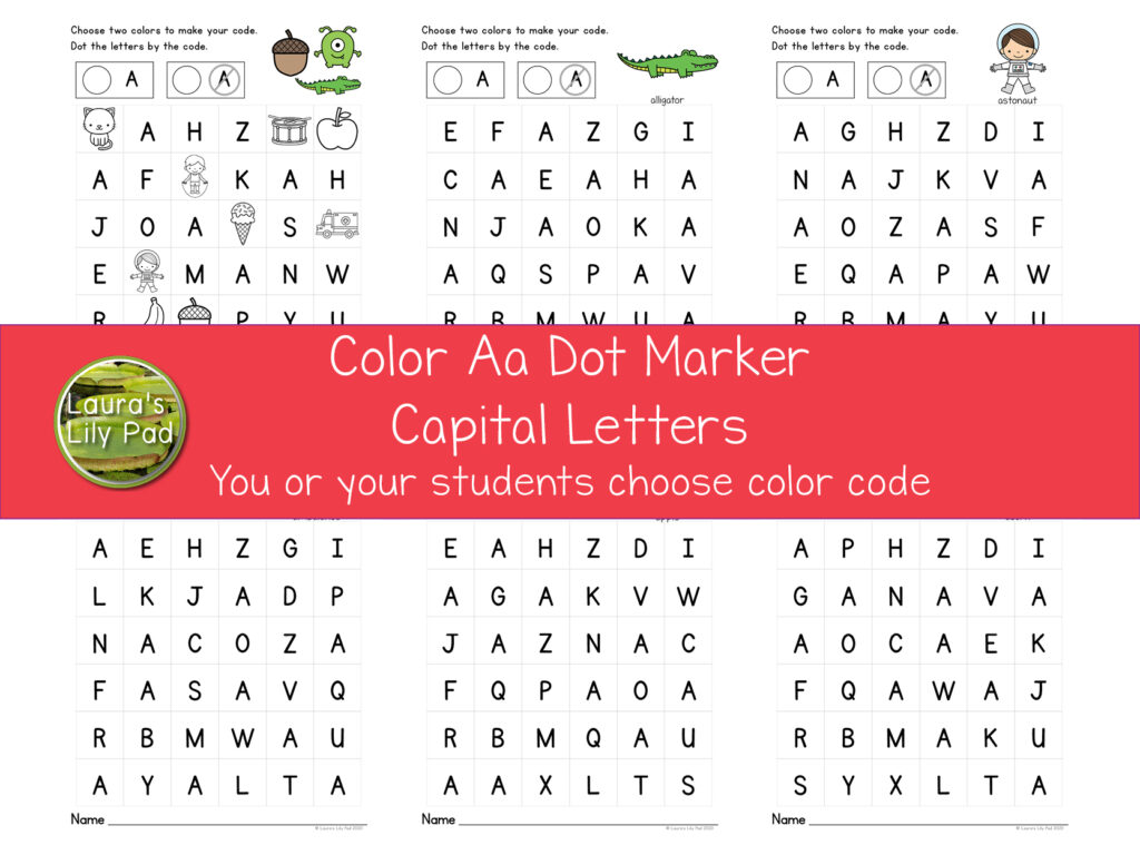 Alphabet Letter A Dot Marker Center - Made By Teachers