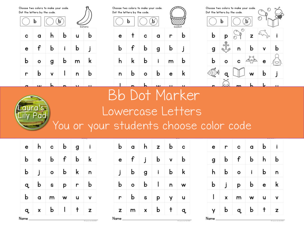 Alphabet Letter B Dot Marker Center - Made By Teachers