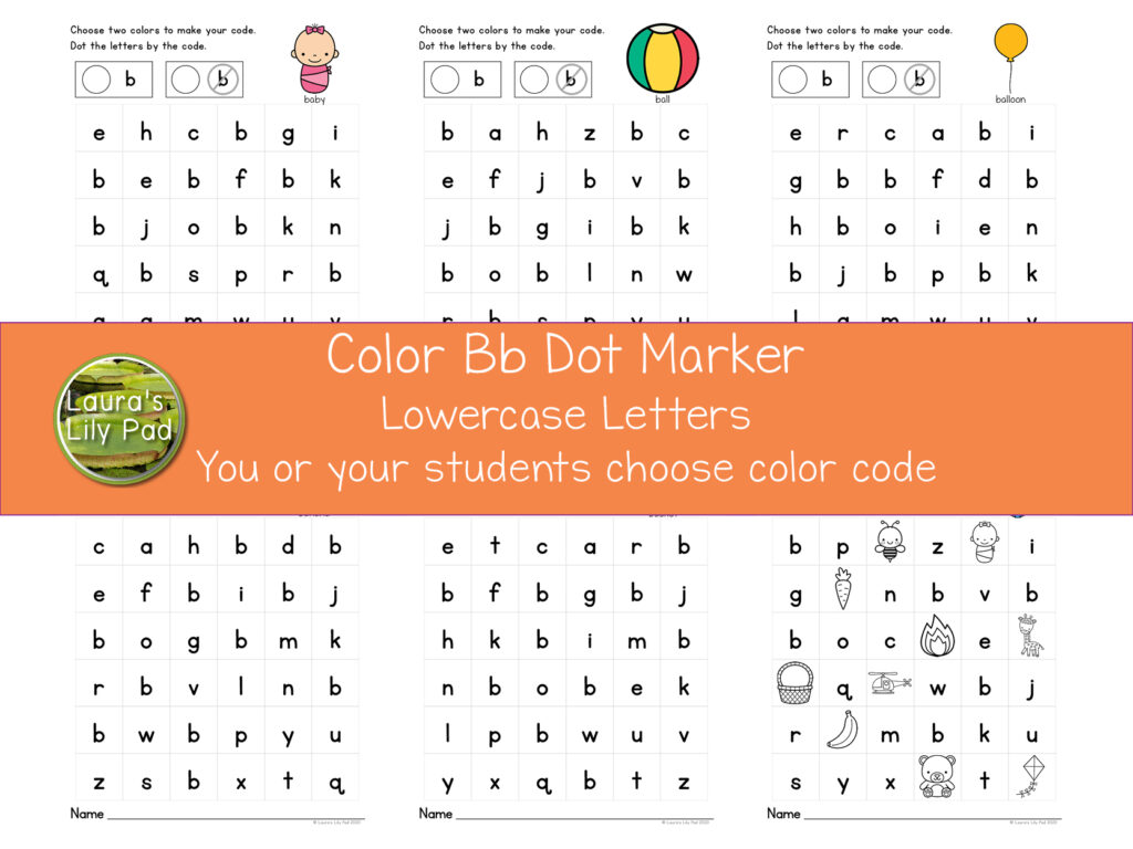 Alphabet Letter B Dot Marker Center - Made By Teachers