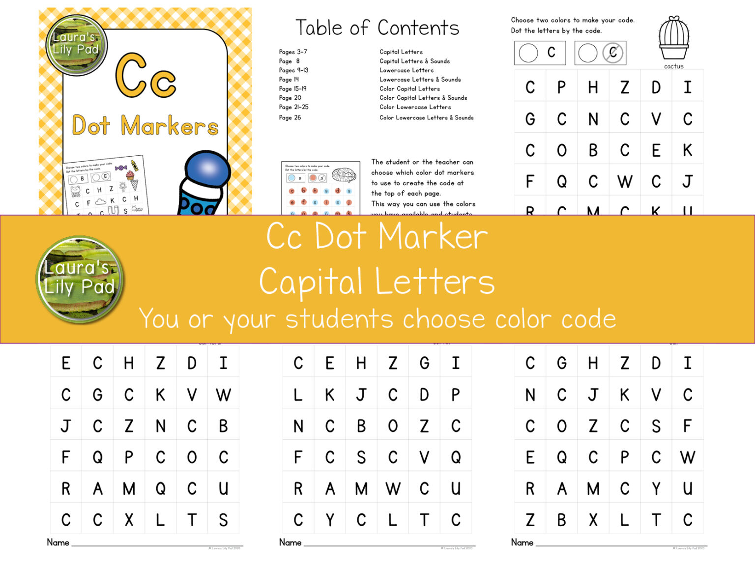 Alphabet Letter C Dot Marker Center | Made By Teachers