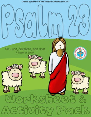 Psalm 23 The Lord is My Shepherd Worksheet and Activity Pack | Made By ...