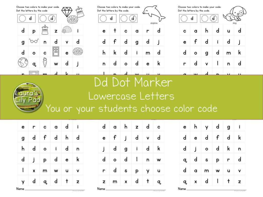 Alphabet Letter D Dot Marker Center - Made By Teachers