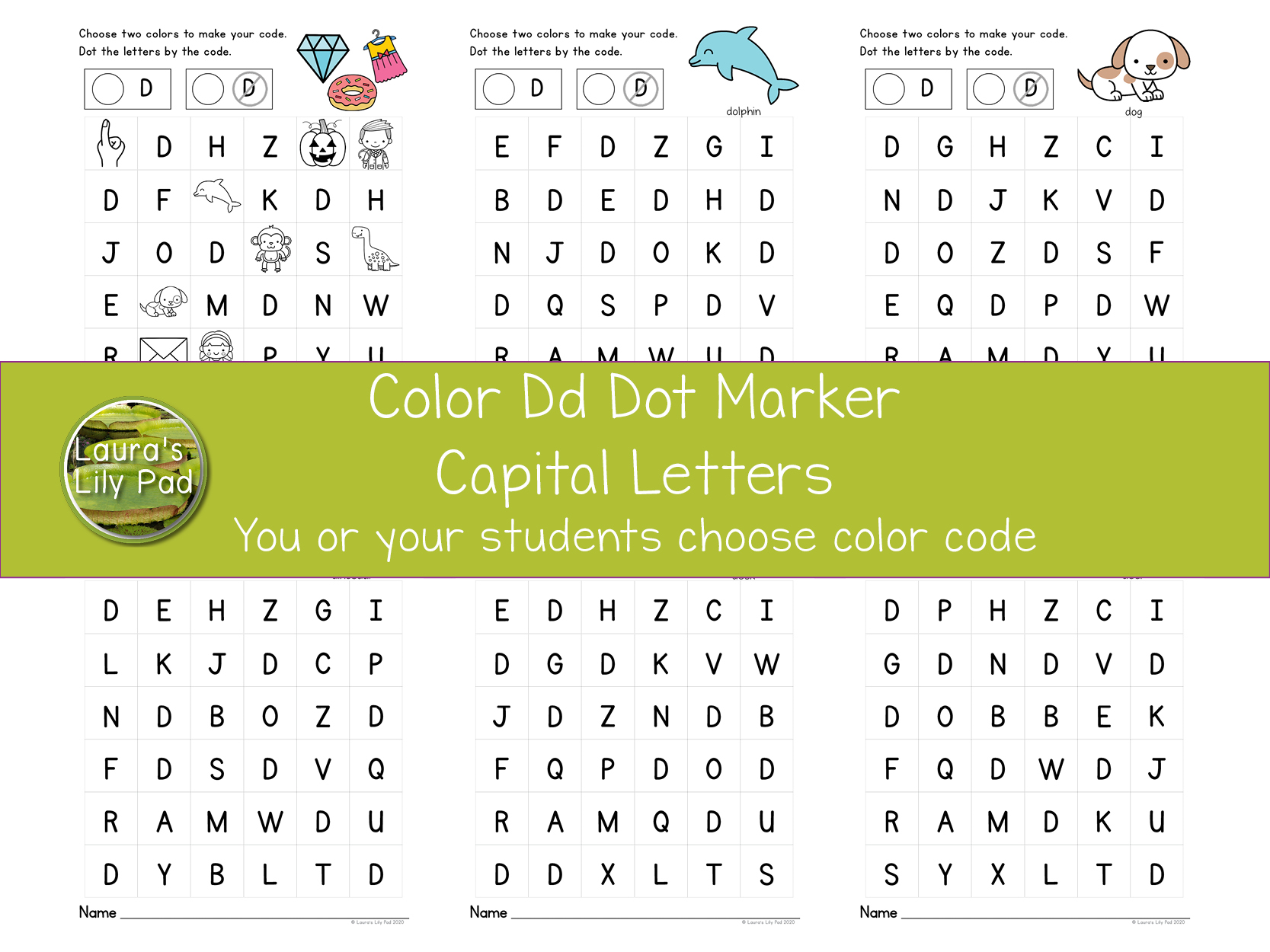 Alphabet Letter D Dot Marker Center | Made By Teachers