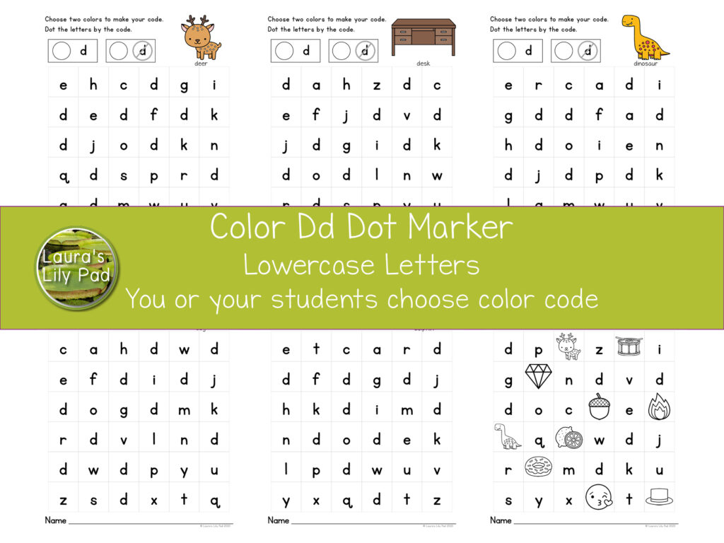 Alphabet Letter D Dot Marker Center - Made By Teachers