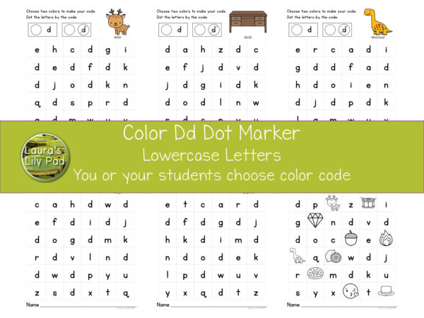 Alphabet Letter D Dot Marker Center - Made By Teachers