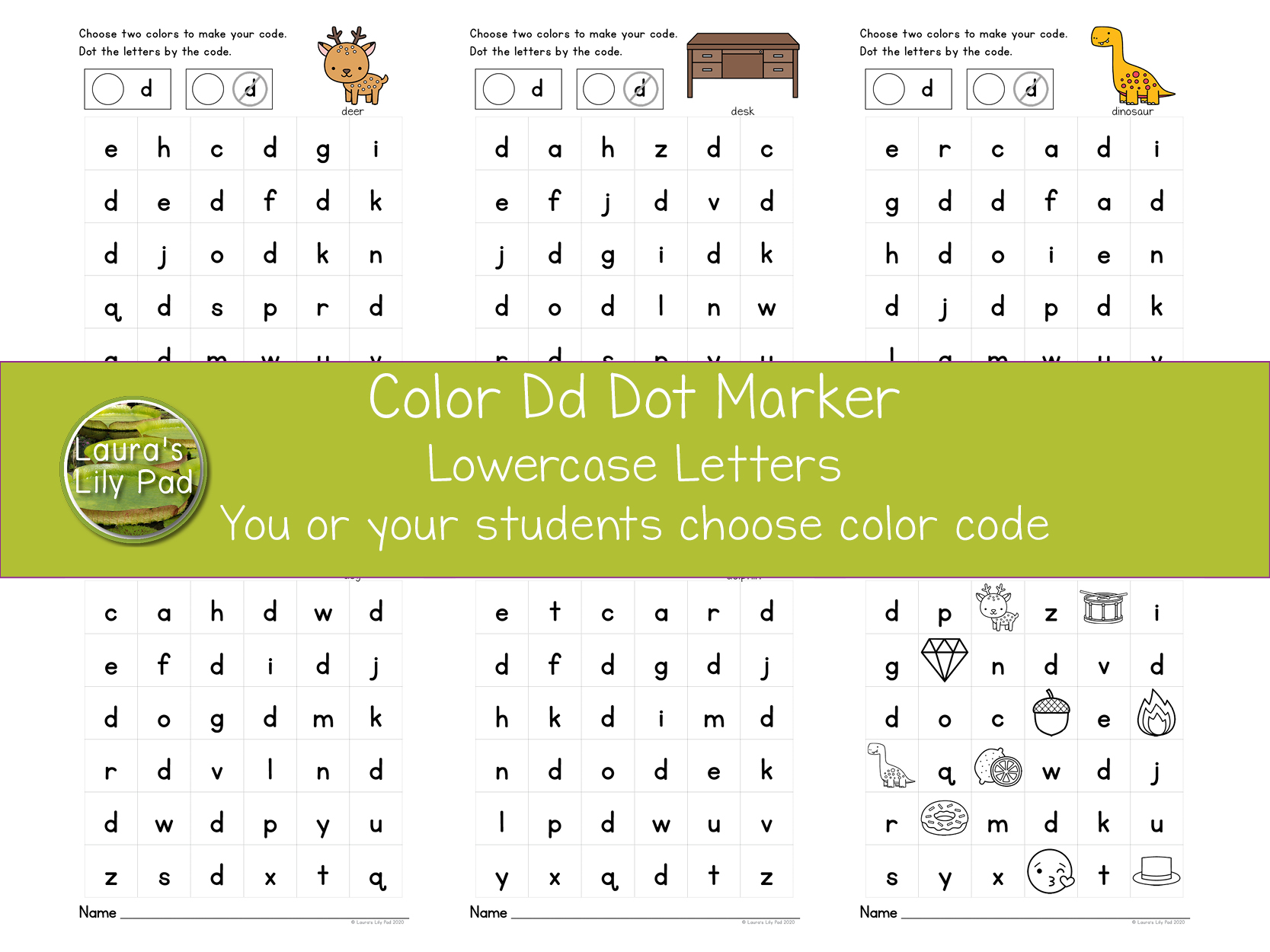 Alphabet Letter D Dot Marker Center | Made By Teachers