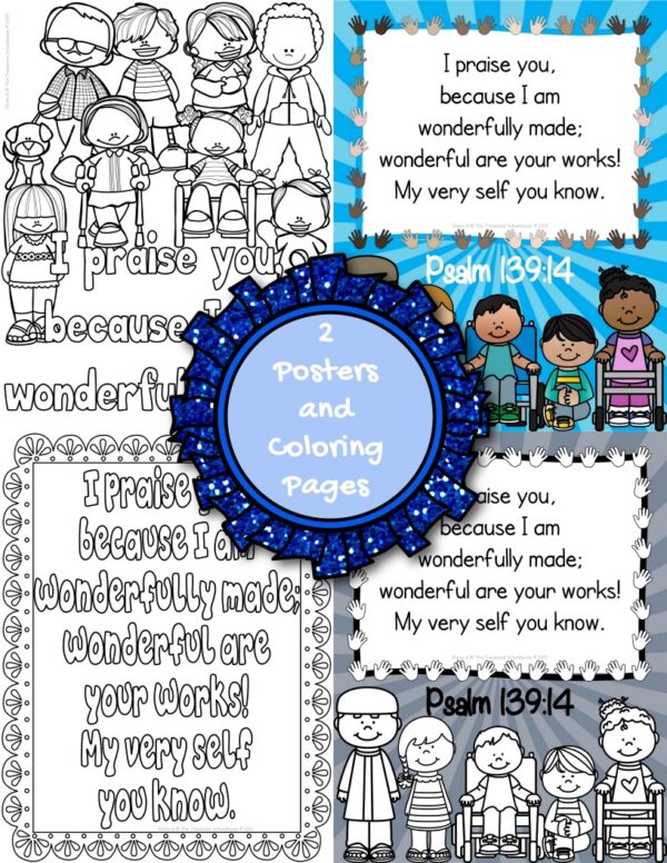 Psalm 139:14 Activity Pack for I Am Wonderfully Made | Made By Teachers
