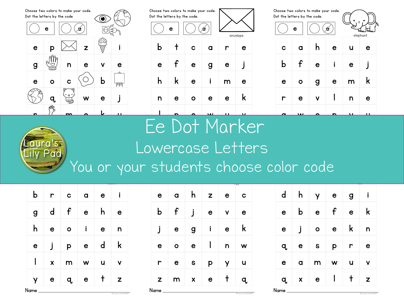 Alphabet Letter E Dot Marker Center | Made By Teachers