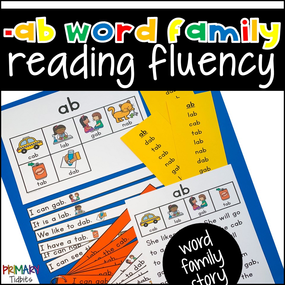 CVC Word ab Word Family Interactive Notebook - Made By Teachers