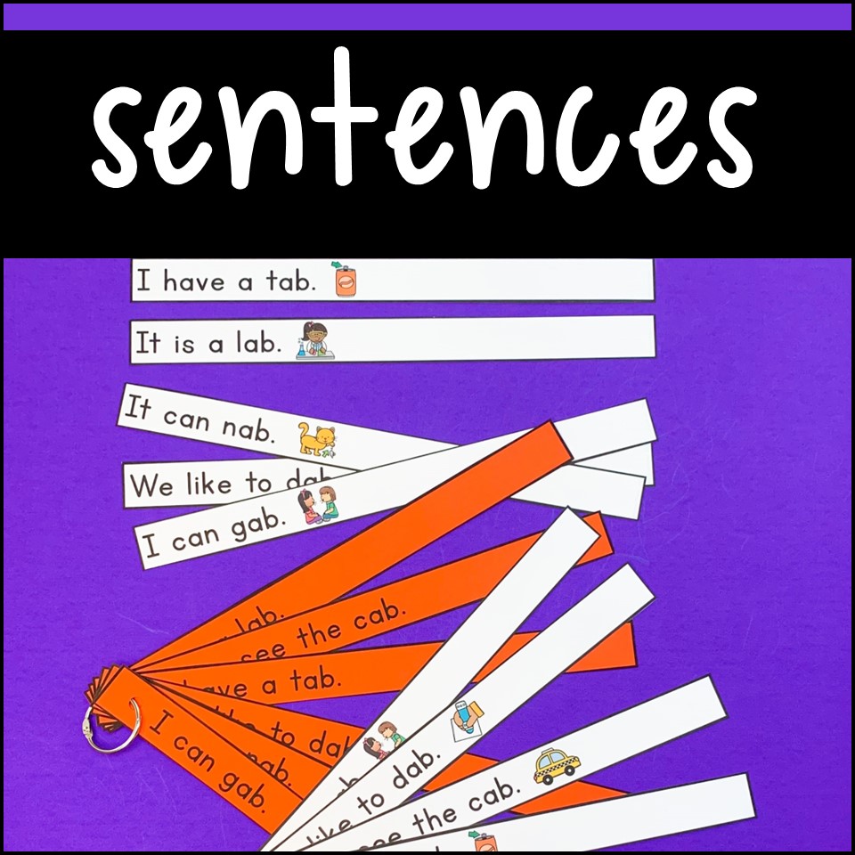 CVC Word Reading Fluency for ab Word Family | Made By Teachers