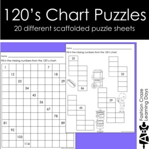 120 Chart Puzzles - Made By Teachers
