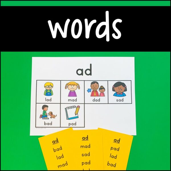 CVC Word Reading Fluency for ag Word Family | Made By Teachers