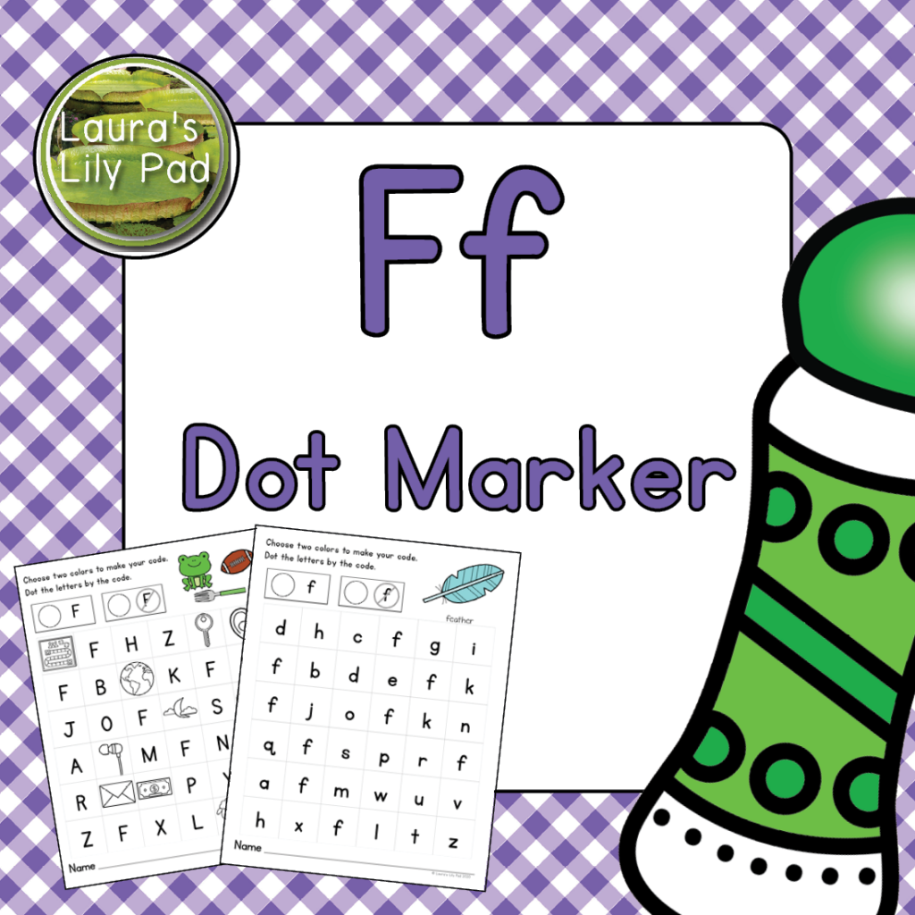 Alphabet Letter F Dot Marker Center - Made By Teachers