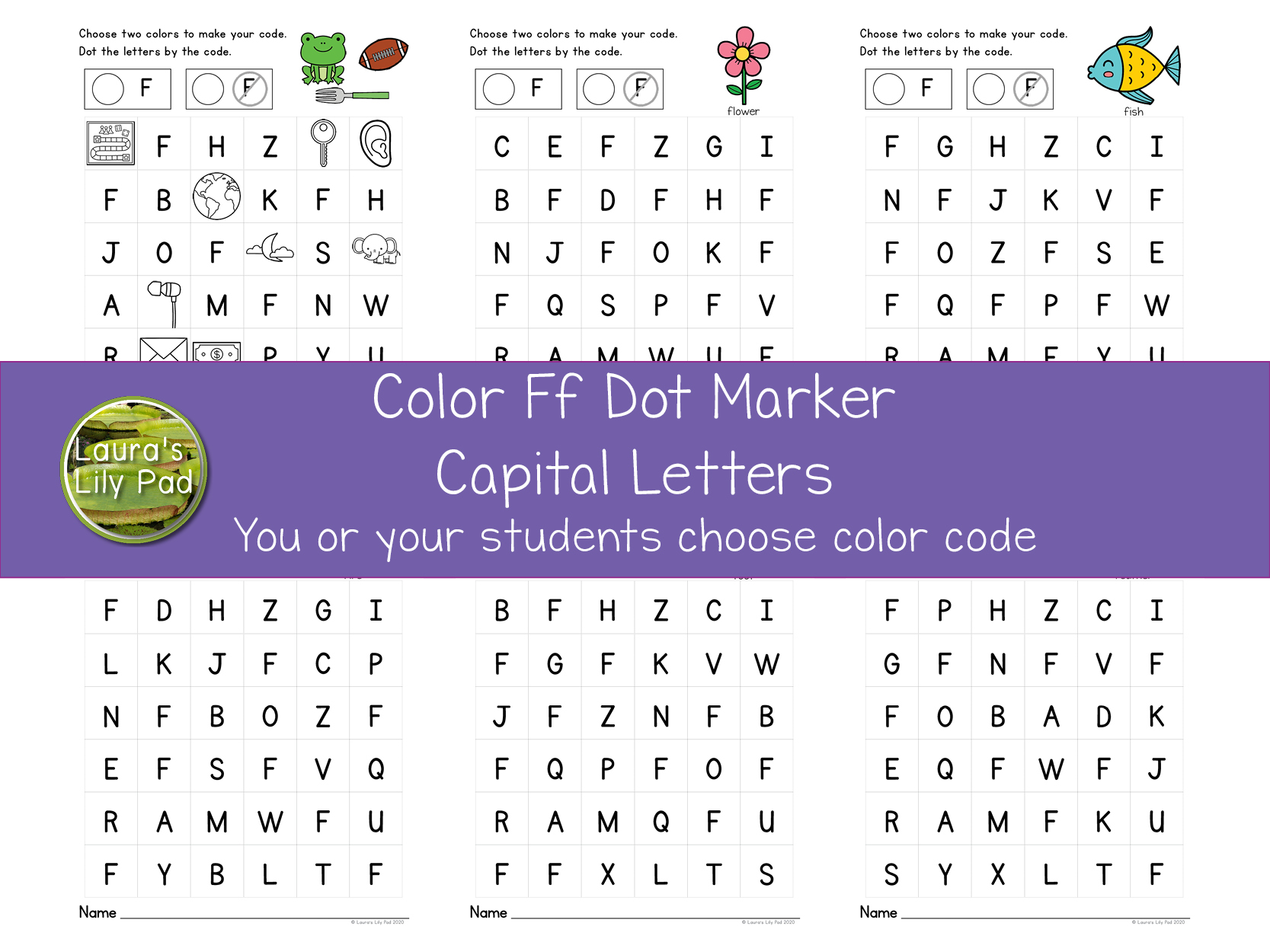 Alphabet Letter F Dot Marker Center | Made By Teachers