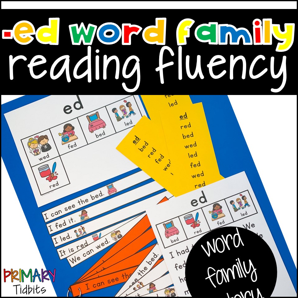 CVC Word Reading Fluency for ed Word Family | Made By Teachers