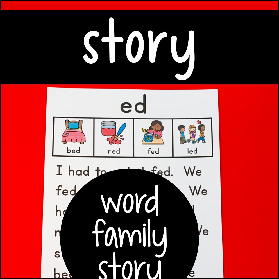 CVC Word Reading Fluency for ed Word Family | Made By Teachers
