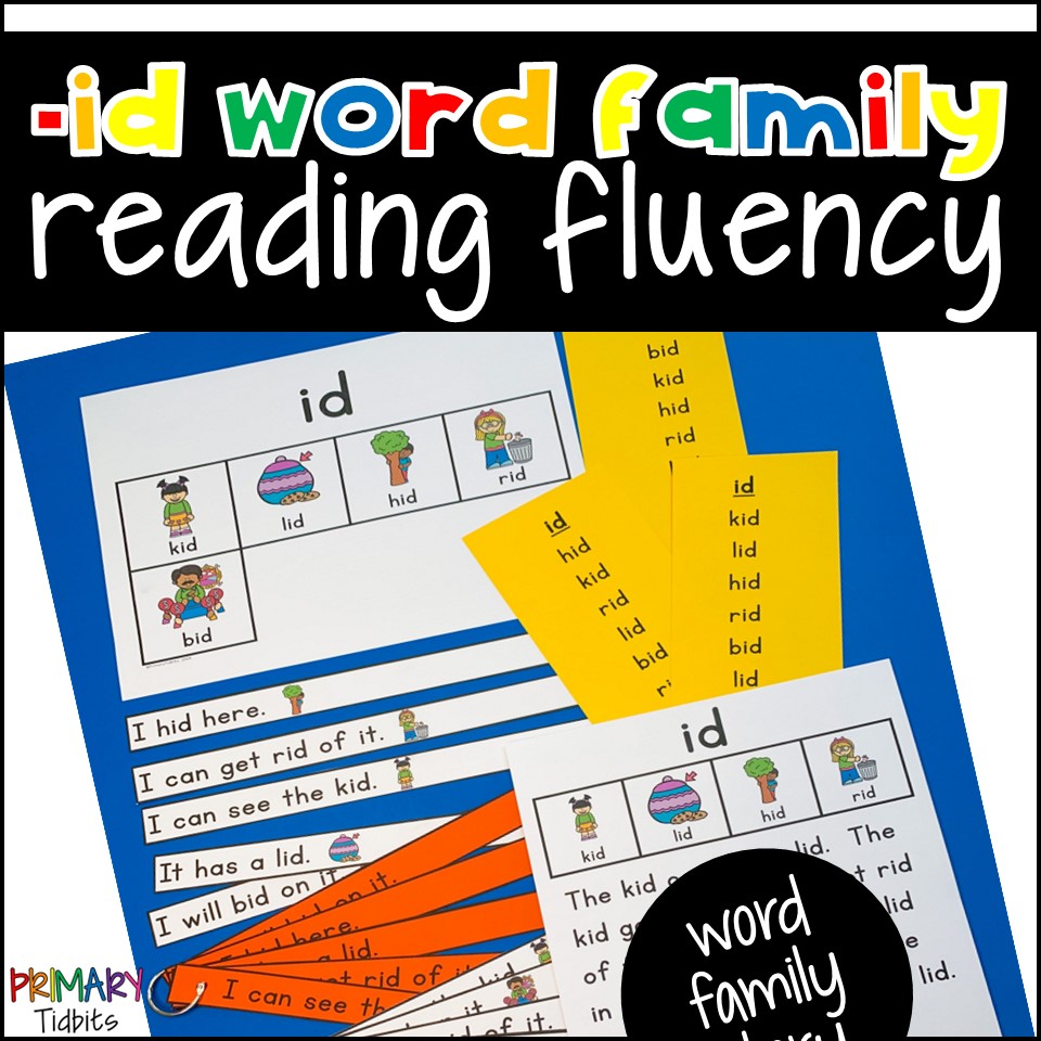 CVC Word Reading Fluency for id Word Family | Made By Teachers