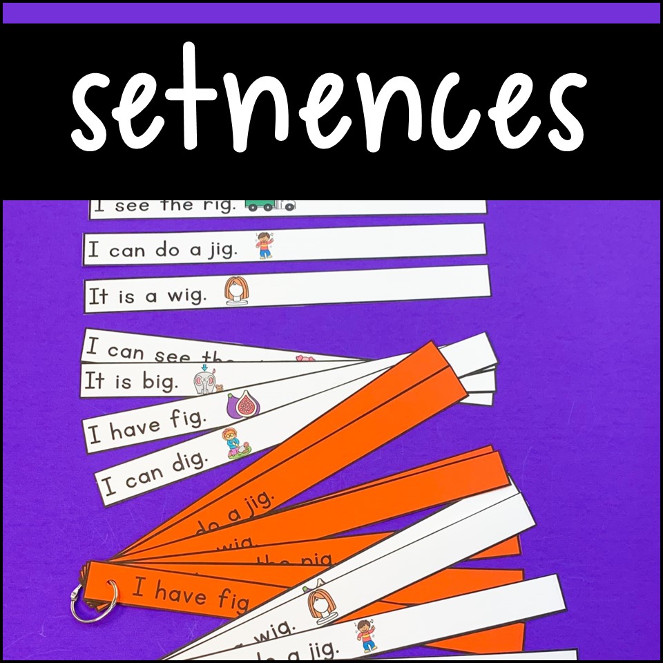 CVC Word Reading Fluency for ig Word Family | Made By Teachers