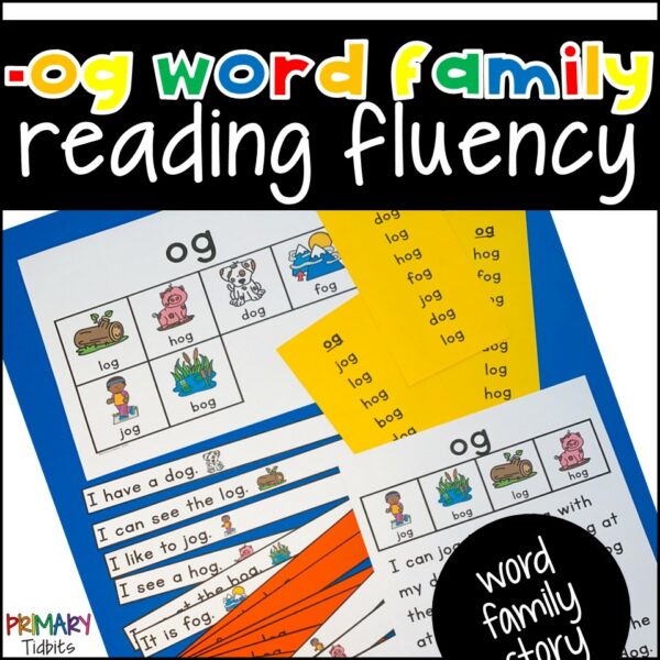 CVC Word Reading Fluency for og Word Family - Made By Teachers