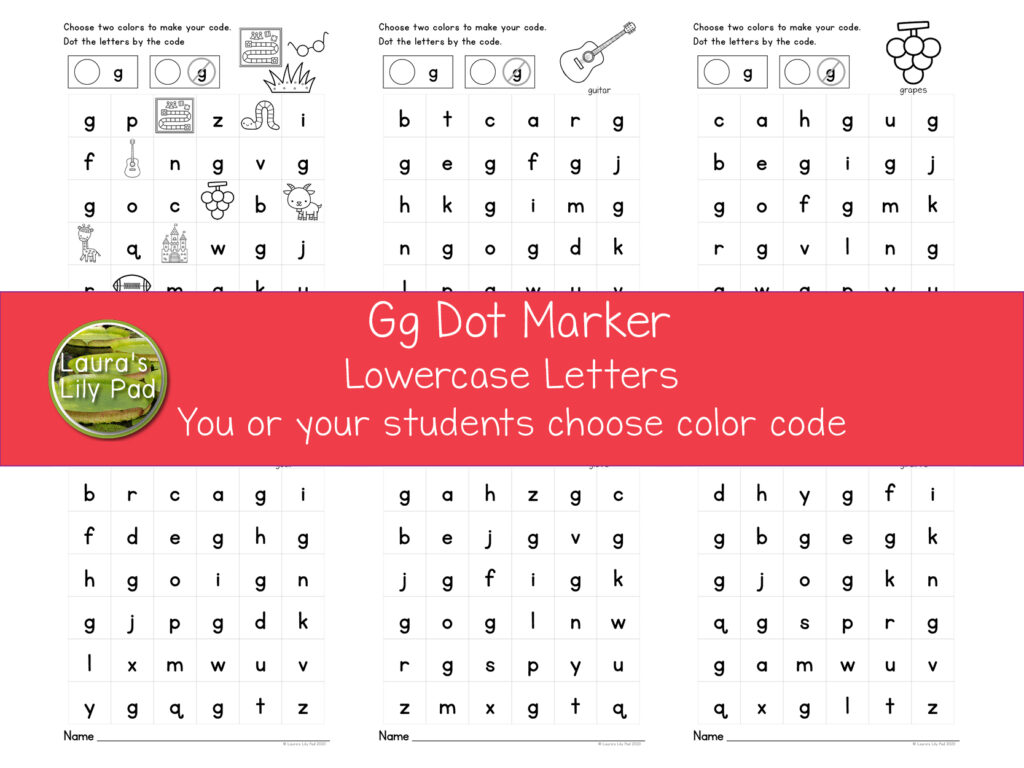 Alphabet Letter G Dot Marker Center | Made By Teachers