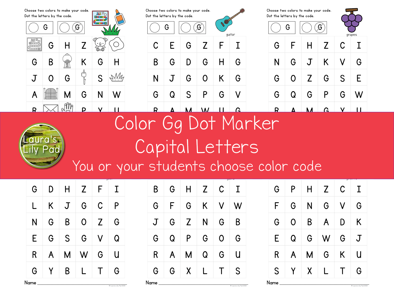 Alphabet Letter G Dot Marker Center | Made By Teachers