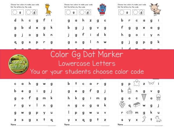 Alphabet Letter G Dot Marker Center - Made By Teachers