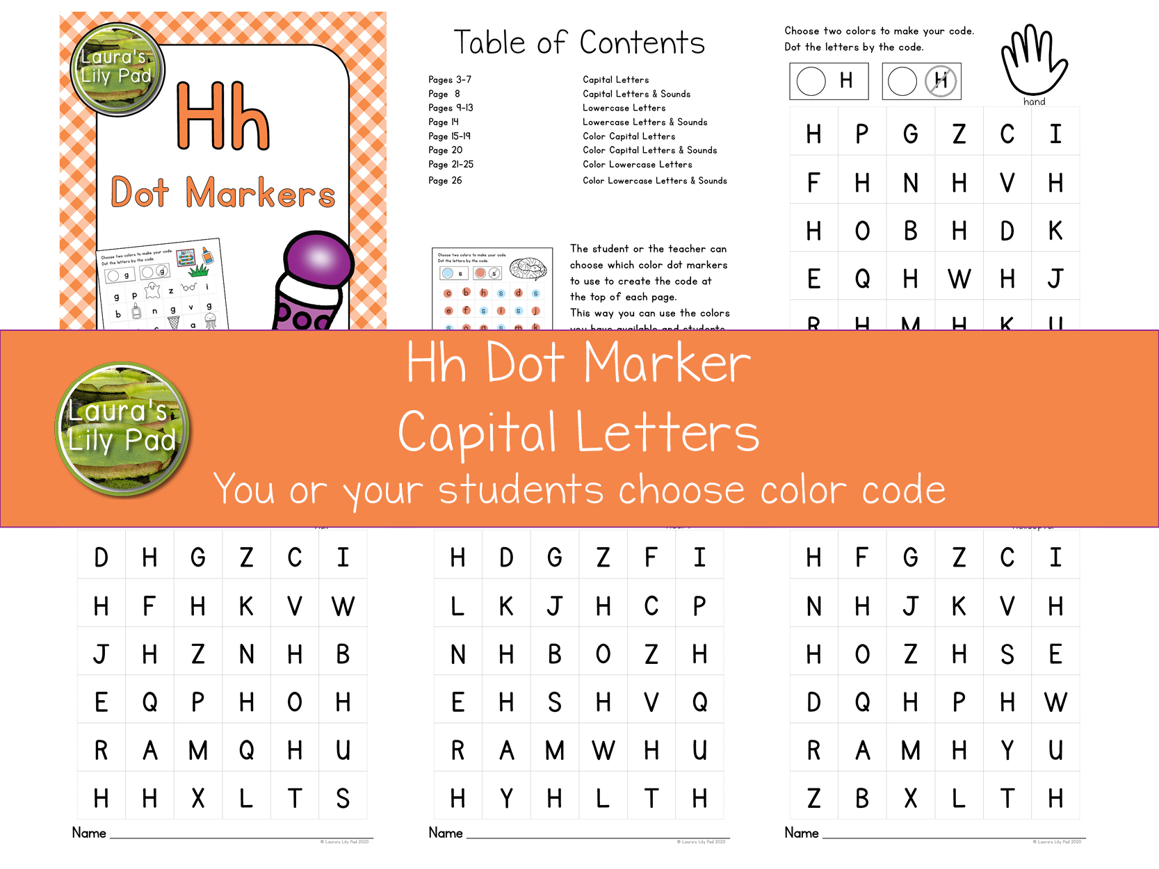 Alphabet Letter H Dot Marker Center - Made By Teachers