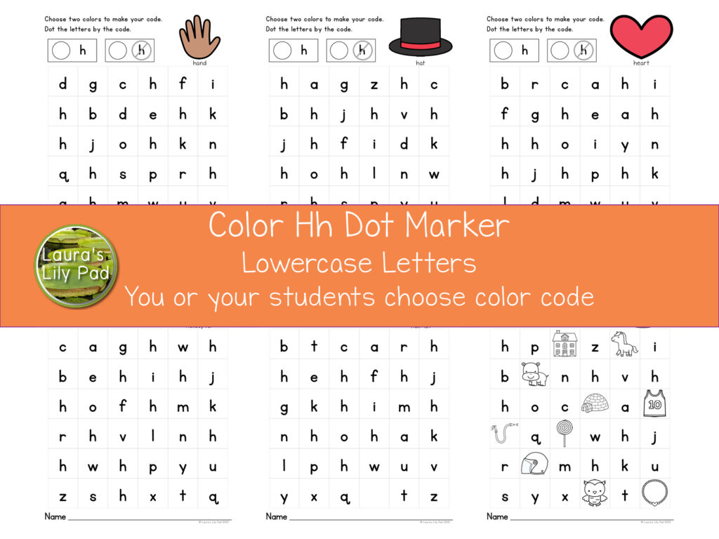 Alphabet Letter H Dot Marker Center - Made By Teachers