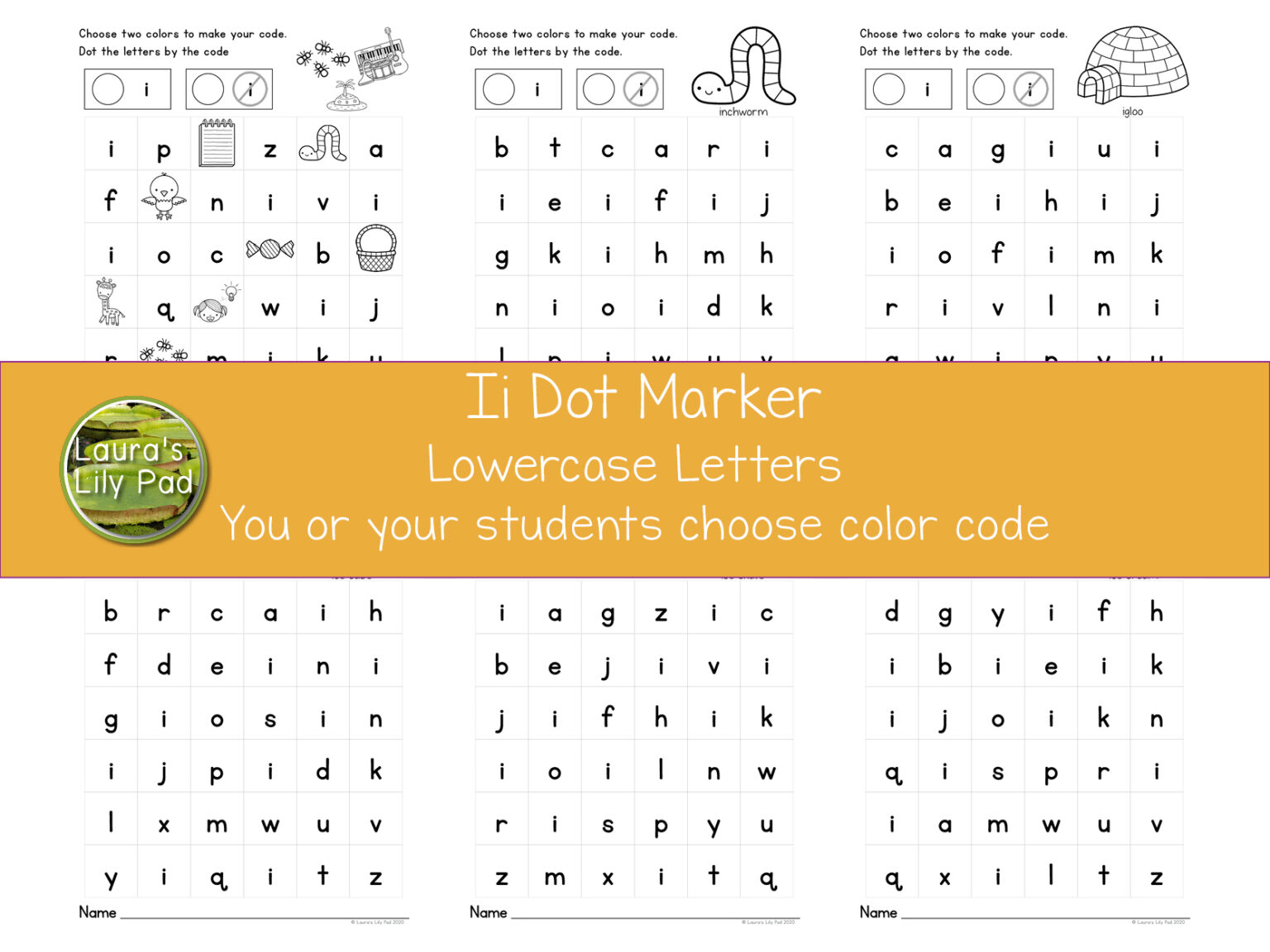 Alphabet Letter I Dot Marker Center - Made By Teachers