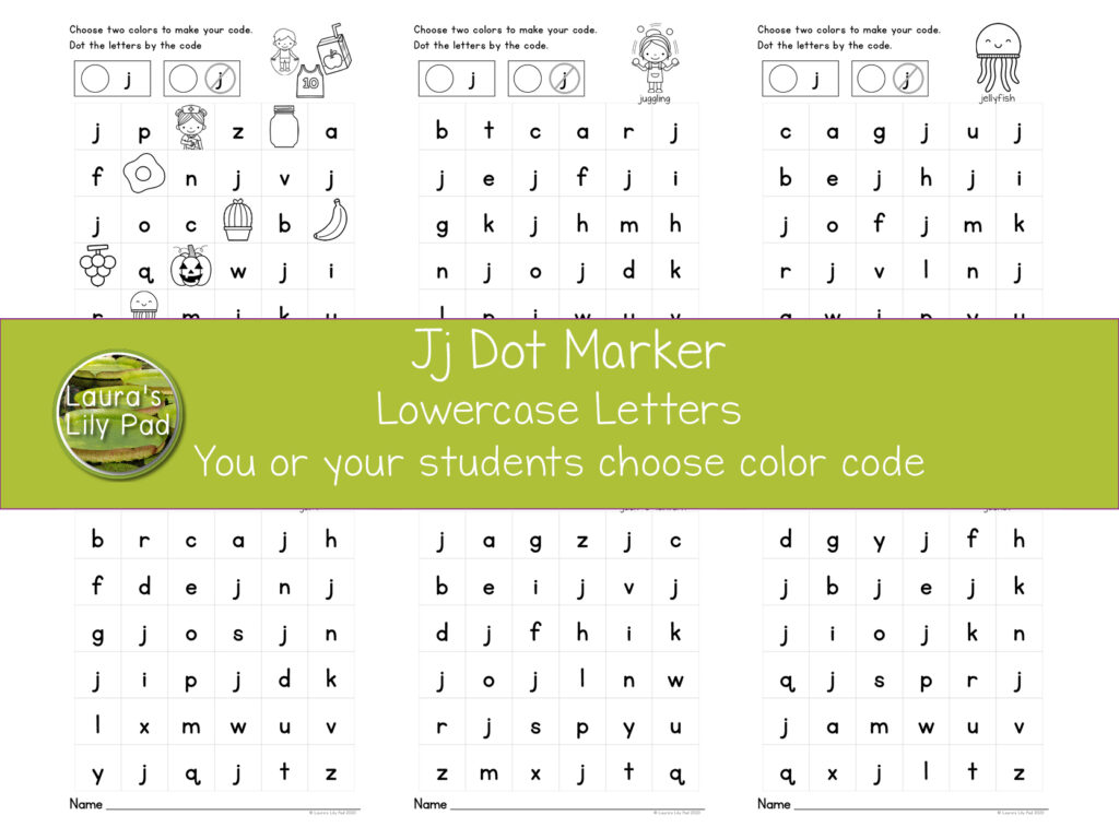 Alphabet Letter J Dot Marker Center - Made By Teachers