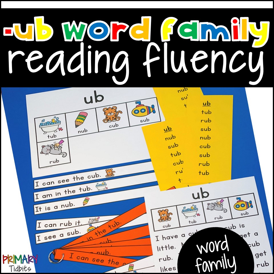 CVC Word Reading Fluency for ub Word Family | Made By Teachers