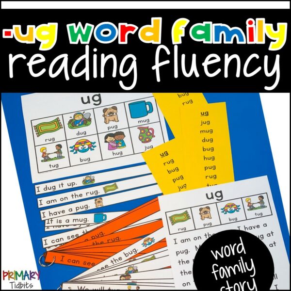 CVC Word Reading Fluency for ug Word Family | Made By Teachers