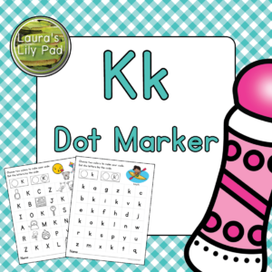 Alphabet Letter K Dot Marker Center | Made By Teachers
