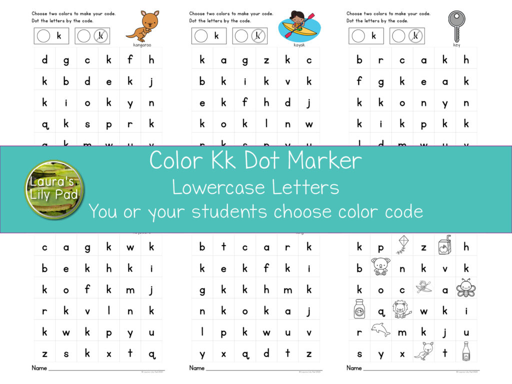 Alphabet Letter K Dot Marker Center - Made By Teachers