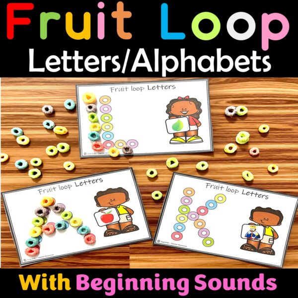 Fruit Loop Letters Activities, Morning Tubs, Alphabet Centers, Task ...