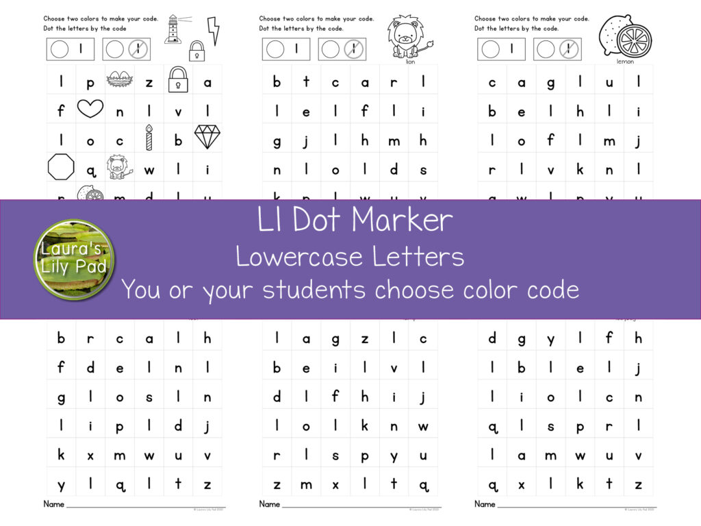 Alphabet Letter L Dot Marker Center FREEBIE - Made By Teachers