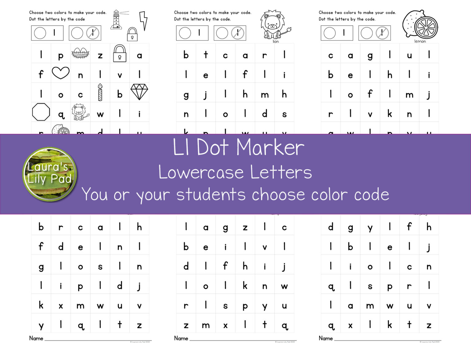 Alphabet Letter L Dot Marker Center FREEBIE - Made By Teachers