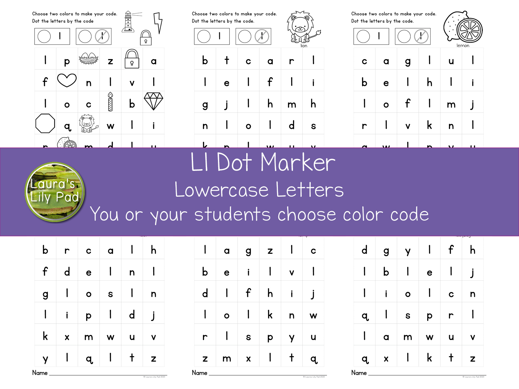 Alphabet Letter L Dot Marker Center FREEBIE | Made By Teachers
