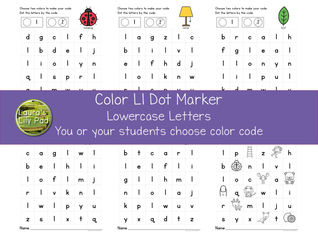 Alphabet Letter L Dot Marker Center FREEBIE | Made By Teachers