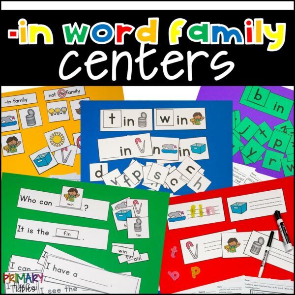 CVC Word Family Activity Centers for in Word Family | Made By Teachers