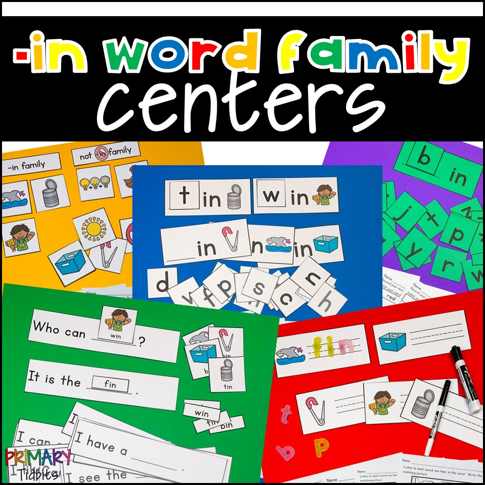 CVC Word Family Activity Centers for in Word Family - Made By Teachers