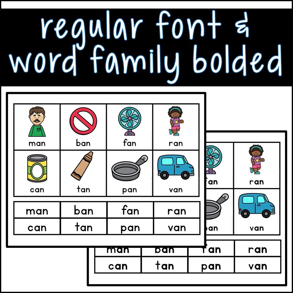 CVC Word Family Activity Centers for an Word Family | Made By Teachers