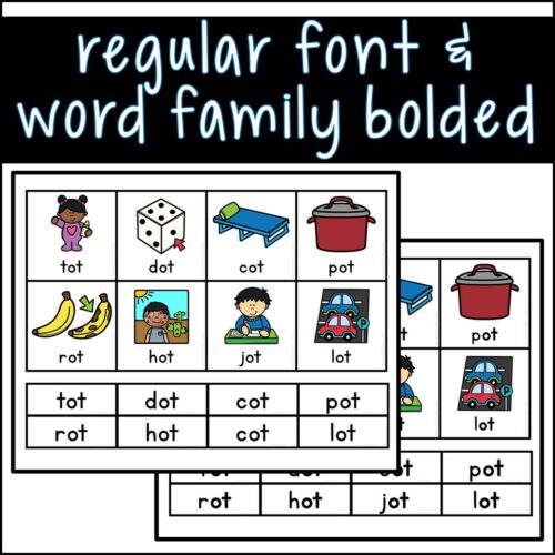 CVC Word Family Activity Centers for ot Word Family | Made By Teachers