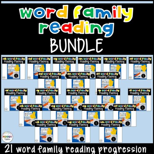 CVC Word Reading Fluency for Word Families BUNDLE | Made By Teachers